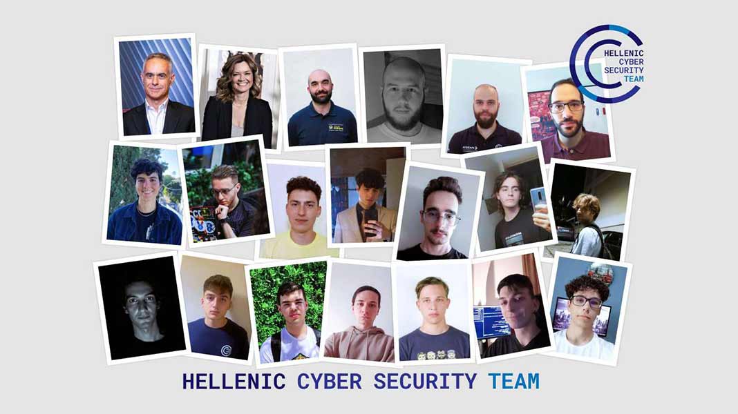 H τελική ομάδα για τον τελικό European Cyber Security Challenge 2023